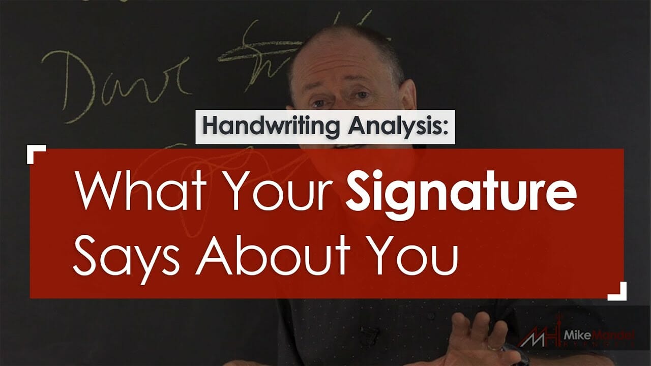 Graphology: Find Out What Your Signature Says About You - Mike Mandel ...
